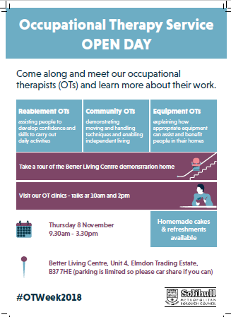 Occupational Therapy Service Open Day – Ken Hawkins