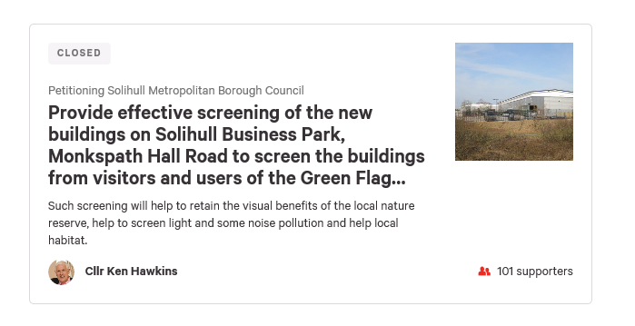 TREE PLANTING – Monkspath Park – Ken Hawkins