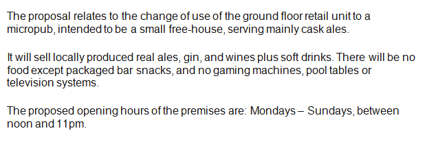 Micro Pub – Dickens Heath? – Ken Hawkins