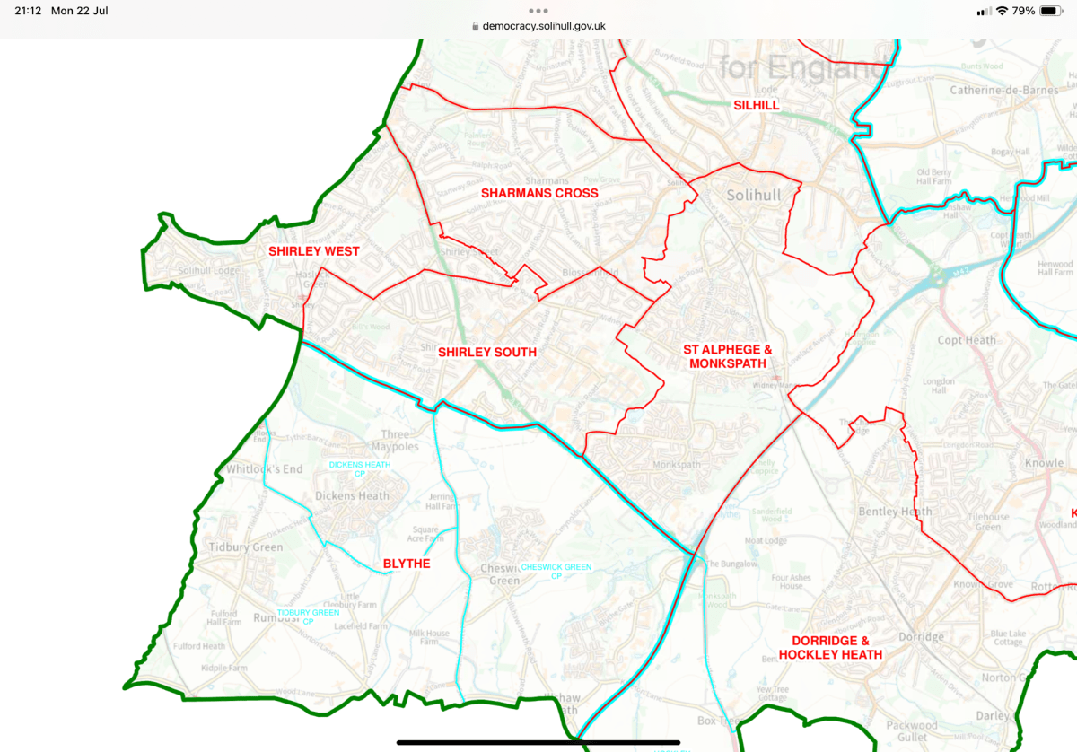 WARD BOUNDARY CHANGES – SOLIHULL – Ken Hawkins